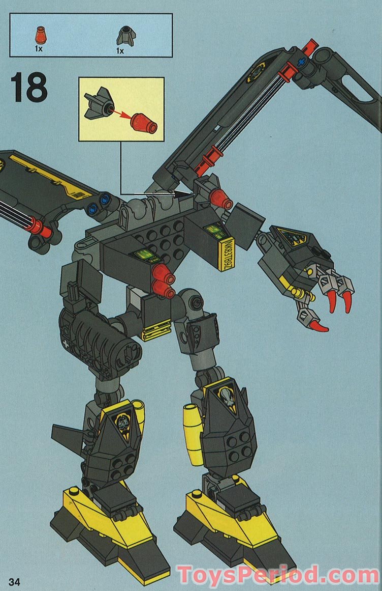 LEGO 8105 Iron Condor Instructions and Parts List