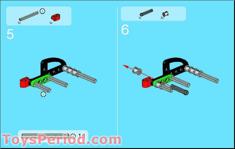 LEGO 8281 Mini Tractor Instructions and Parts List