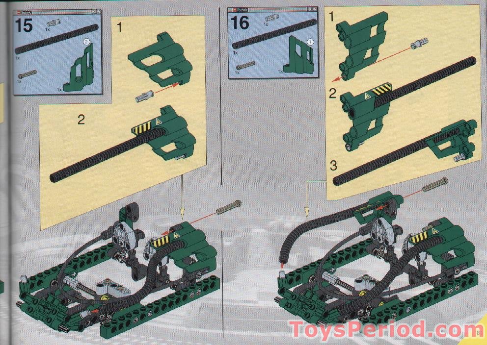 LEGO 8446 Monster Crane Truck Instructions and Parts List