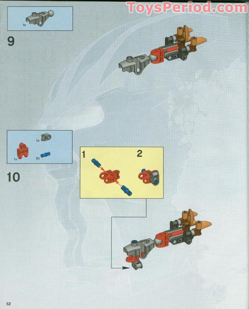 LEGO 8595 Takua and Pewku Instructions and Parts List