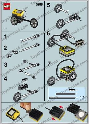 LEGO 5206 Speed Computer Instructions and Parts List