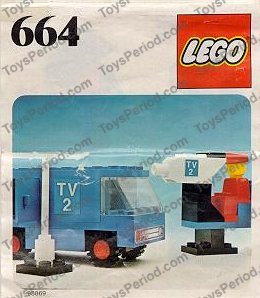 LEGO 664-1 TV Crew Instructions and Parts List