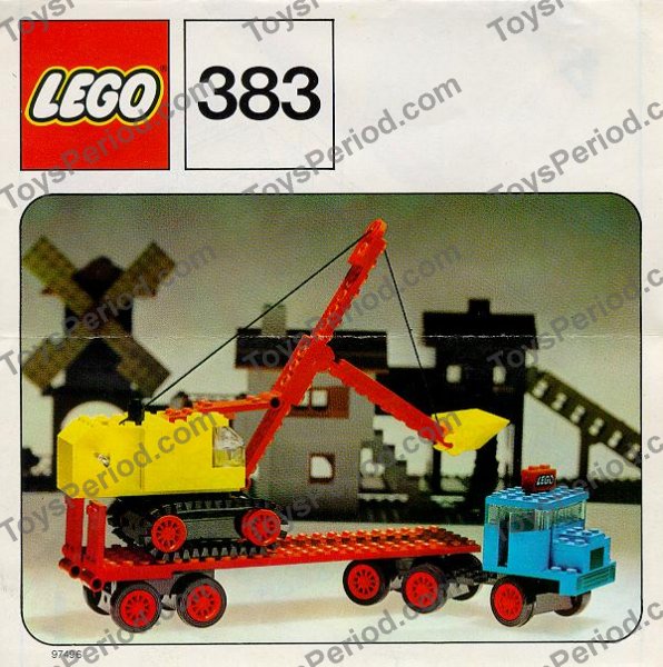 LEGO 383-1 Truck with Excavator Instructions and Parts List