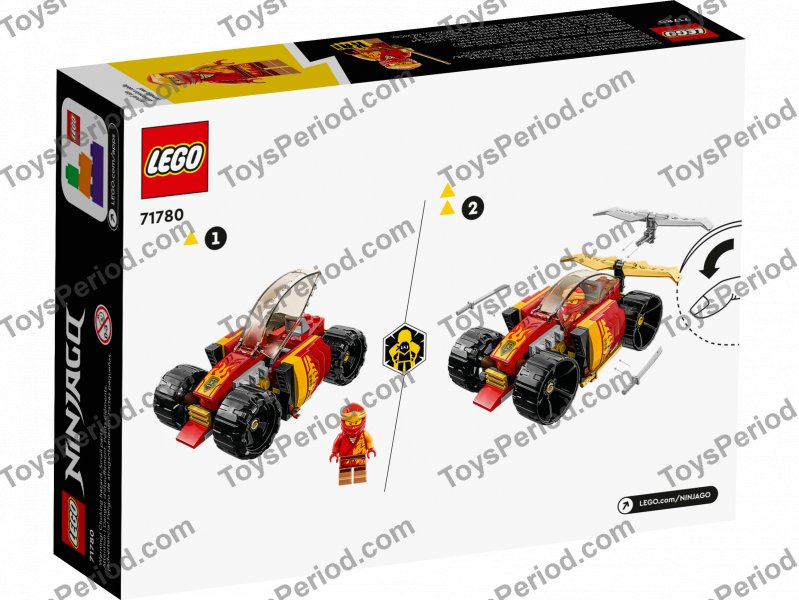 LEGO 71780 Kai's Ninja Race Car EVO Set Parts List