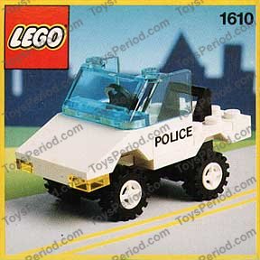 LEGO 1610-1 Police Car Instructions and Parts List