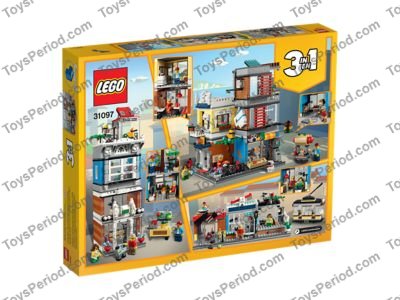 LEGO 31097 Townhouse Pet Shop & Cafe Set Parts List