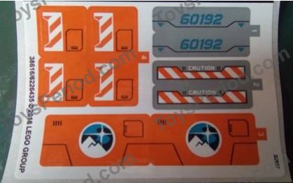 LEGO Sets with Part 60192stk01 Sticker Sheet for Set 60192 - (38616/ ...