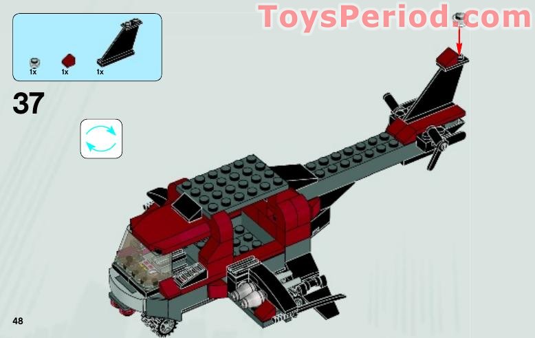LEGO 6866 Wolverine's Chopper Showdown Instructions and Parts List
