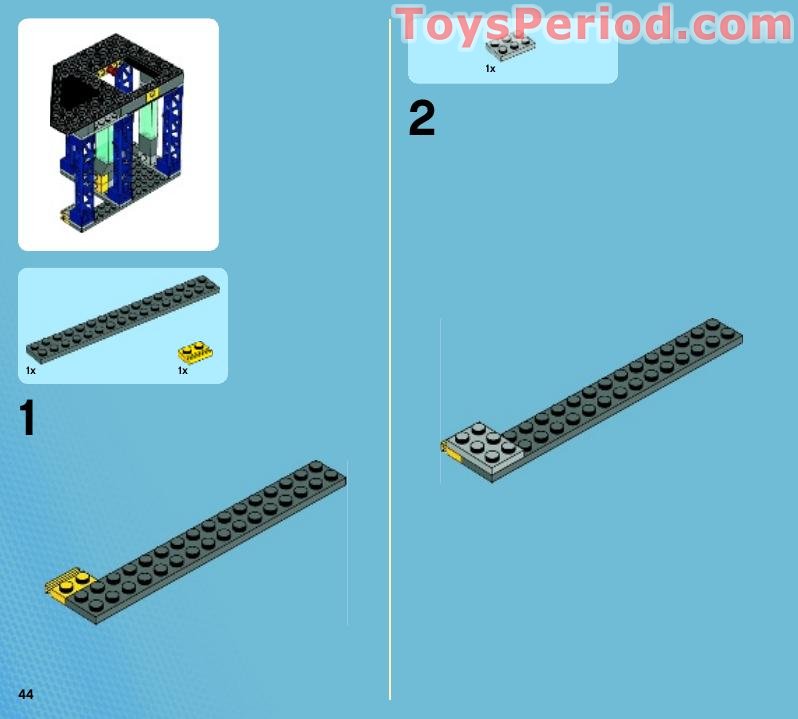 LEGO 6860 The Batcave Instructions and Parts List