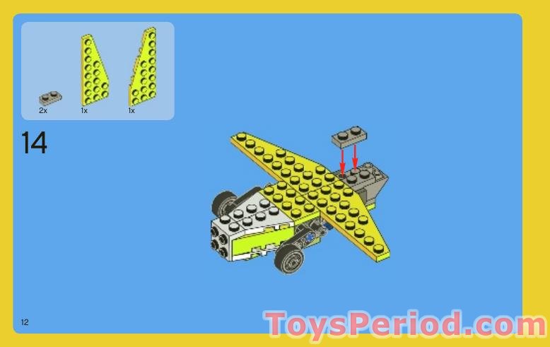 LEGO 6912 Super Soarer Instructions and Parts List