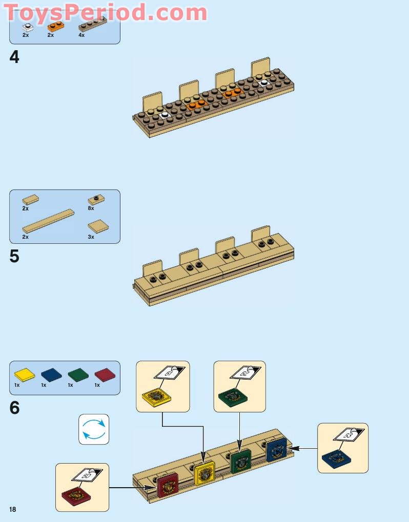 LEGO 71043 Hogwarts Castle Instructions and Parts List