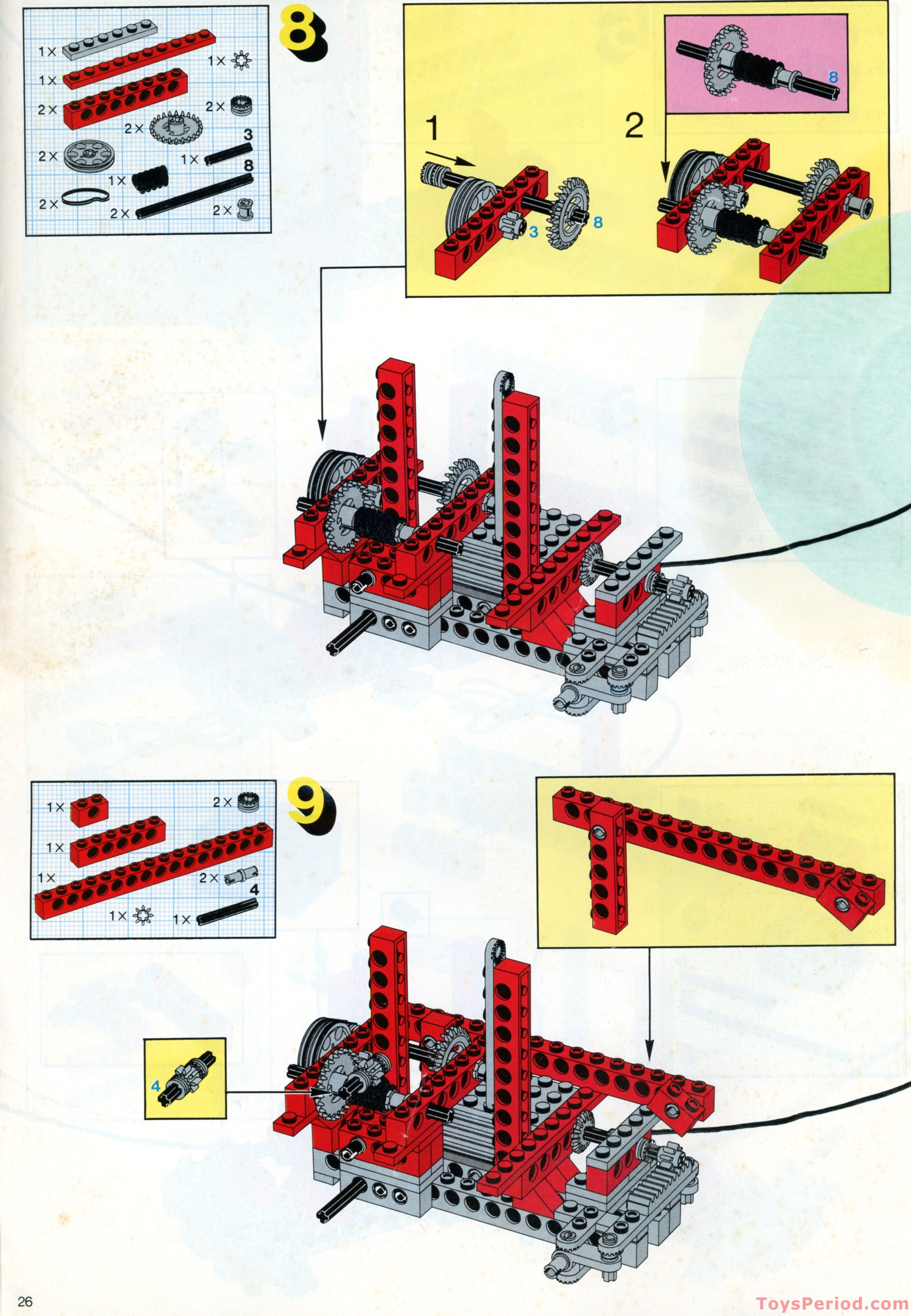 LEGO 8064 Motorized Universal Building Set, 9v Instructions and Parts List