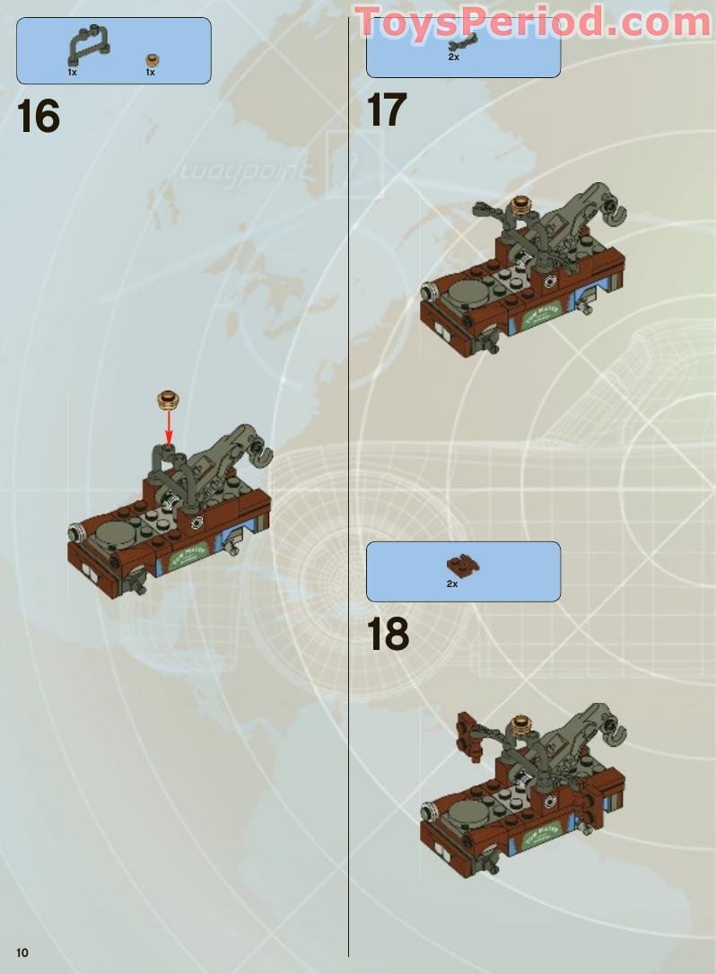 LEGO 8487 Flo's V8 Cafe Instructions and Parts List