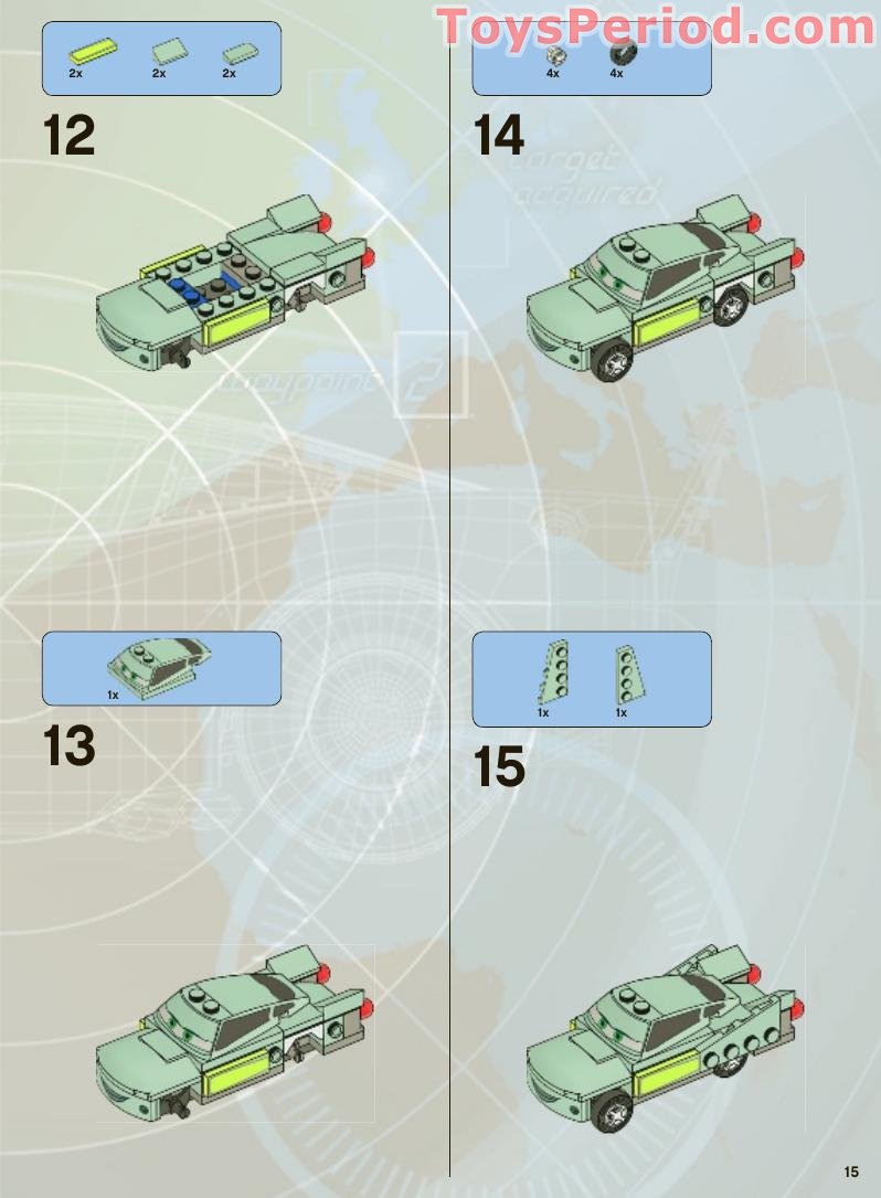 LEGO 8487 Flo's V8 Cafe Instructions and Parts List