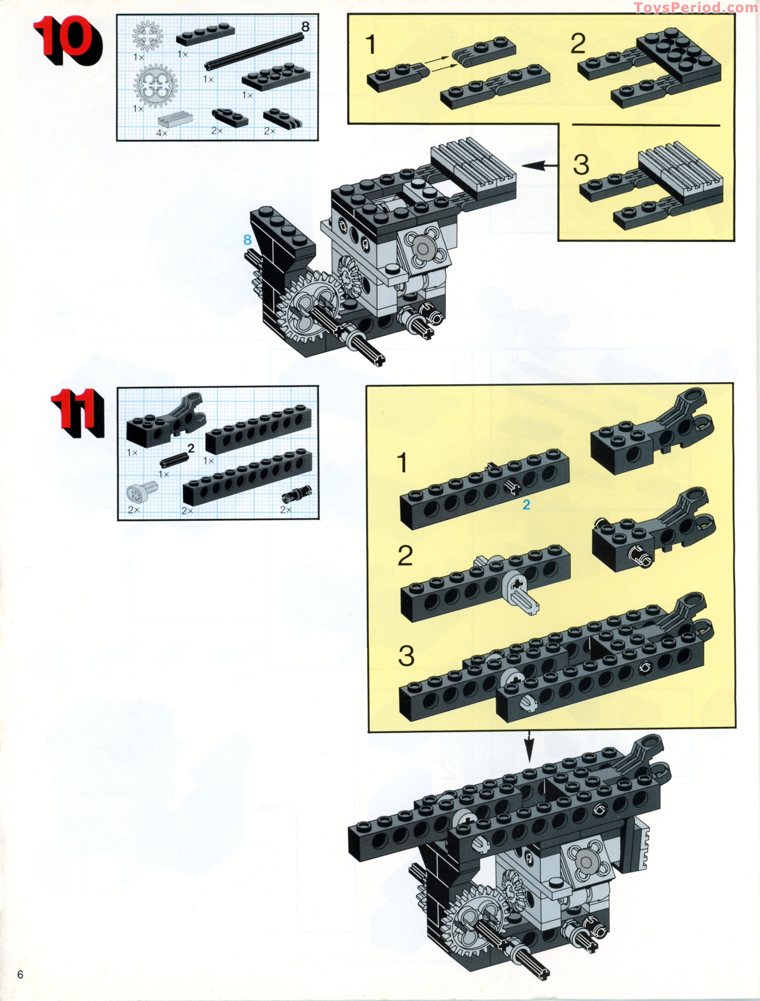 LEGO 8838 Shock Cycle Instructions and Parts List