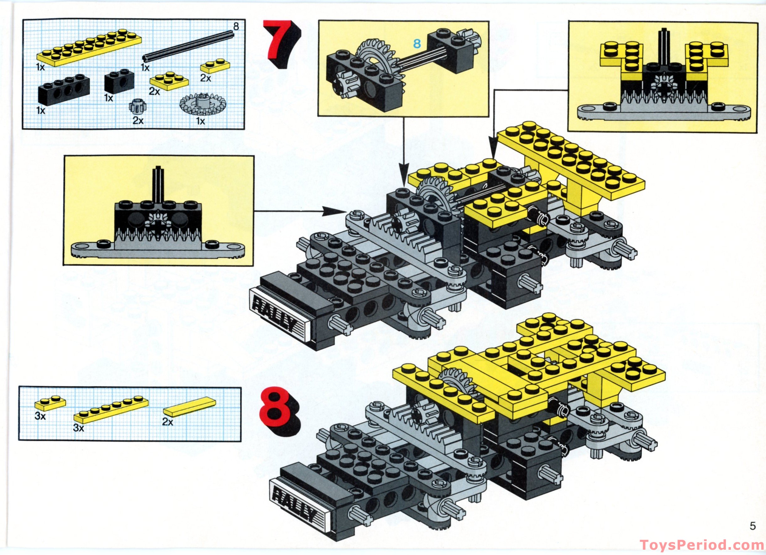LEGO 8830 Rally 6-Wheeler Instructions and Parts List