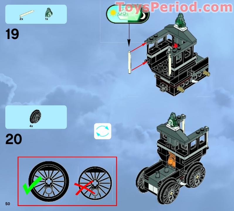 LEGO 9467 The Ghost Train Instructions and Parts List