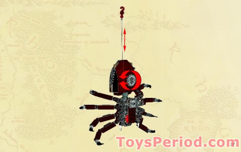 LEGO 9470 Shelob Attacks Instructions and Parts List