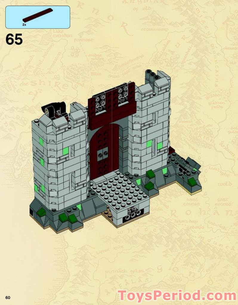 LEGO 9474 The Battle of Helm's Deep Instructions and Parts List