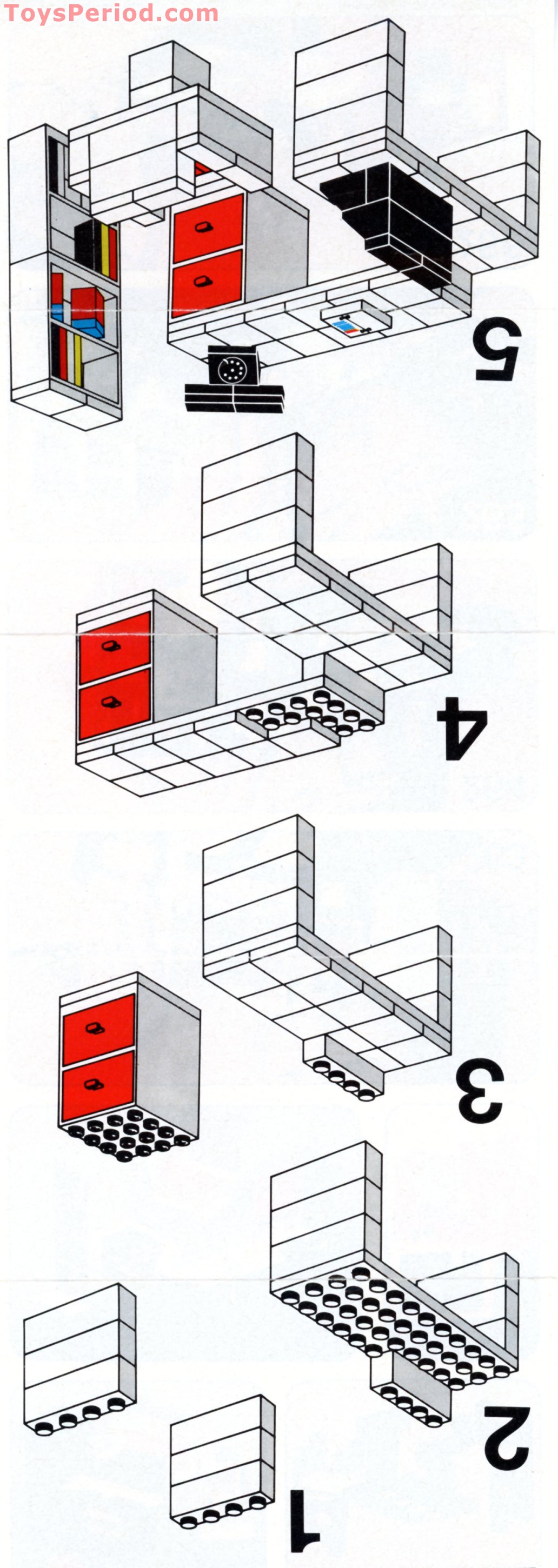 LEGO 295 Secretary's Desk Instructions and Parts List