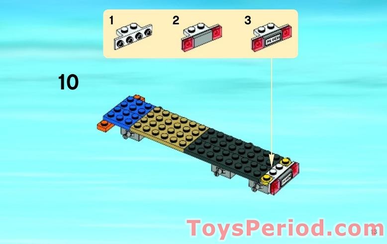 LEGO 4434 Tipper Truck Instructions and Parts List