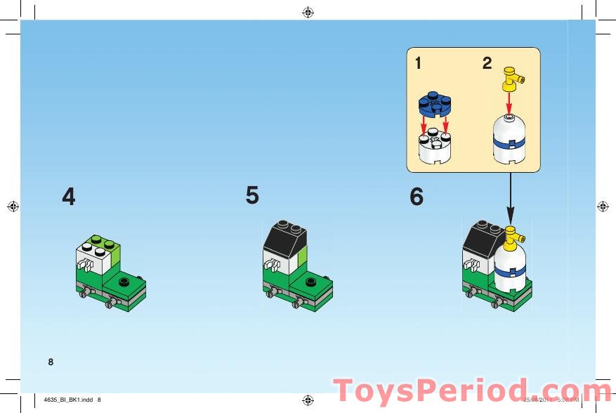LEGO 4635 Fun with Vehicles Instructions and Parts List