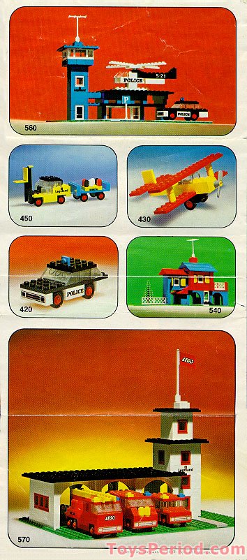LEGO 490-1 Mobile Crane Instructions and Parts List