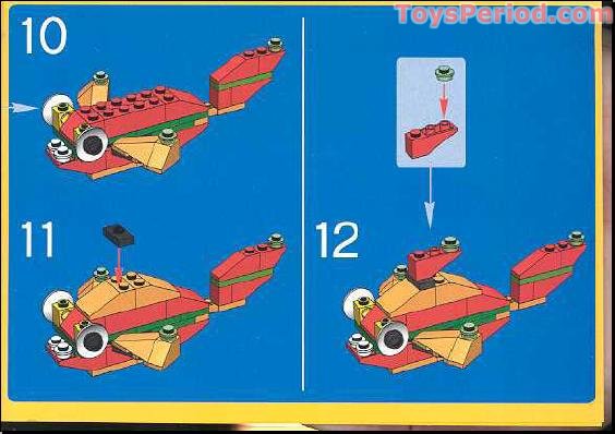 LEGO 3223 Dixan Soap Promotional Set, Orange Fish Instructions and ...