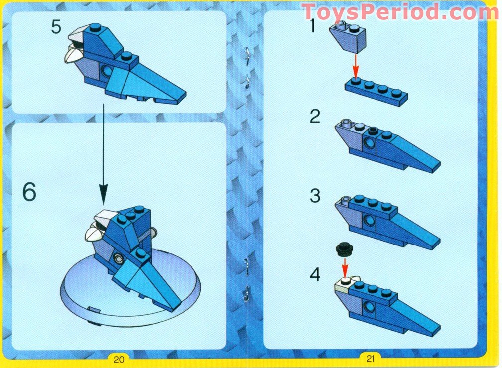 LEGO 4339 Aqua Pod Instructions and Parts List
