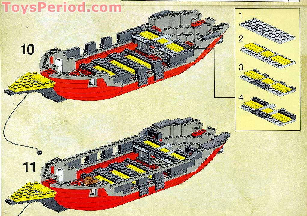 LEGO 6289 Red Beard Runner Instructions and Parts List