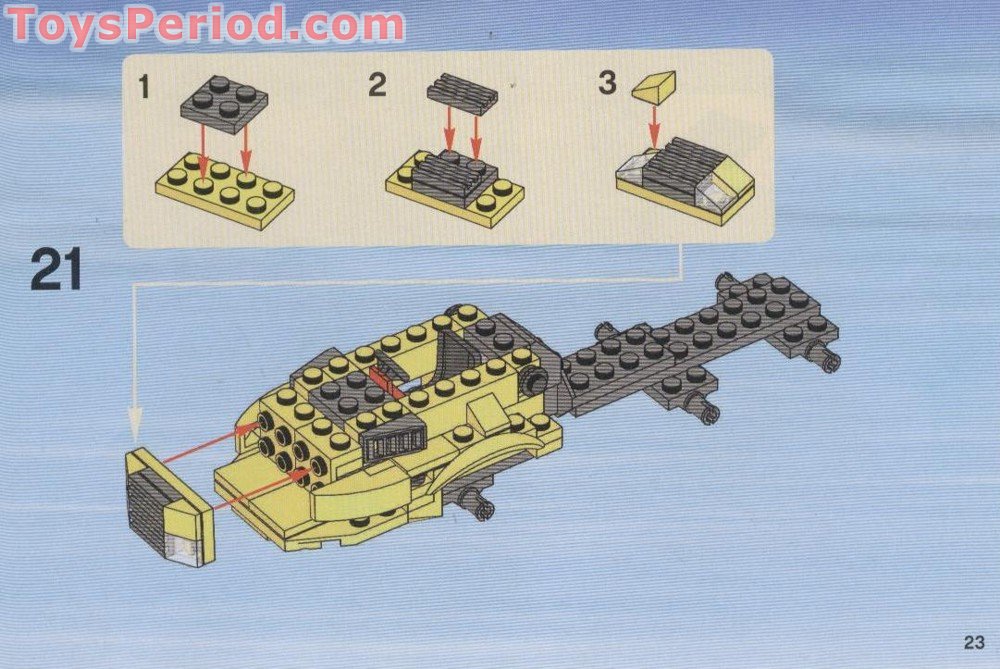 LEGO 7631 Dump Truck Instructions and Parts List