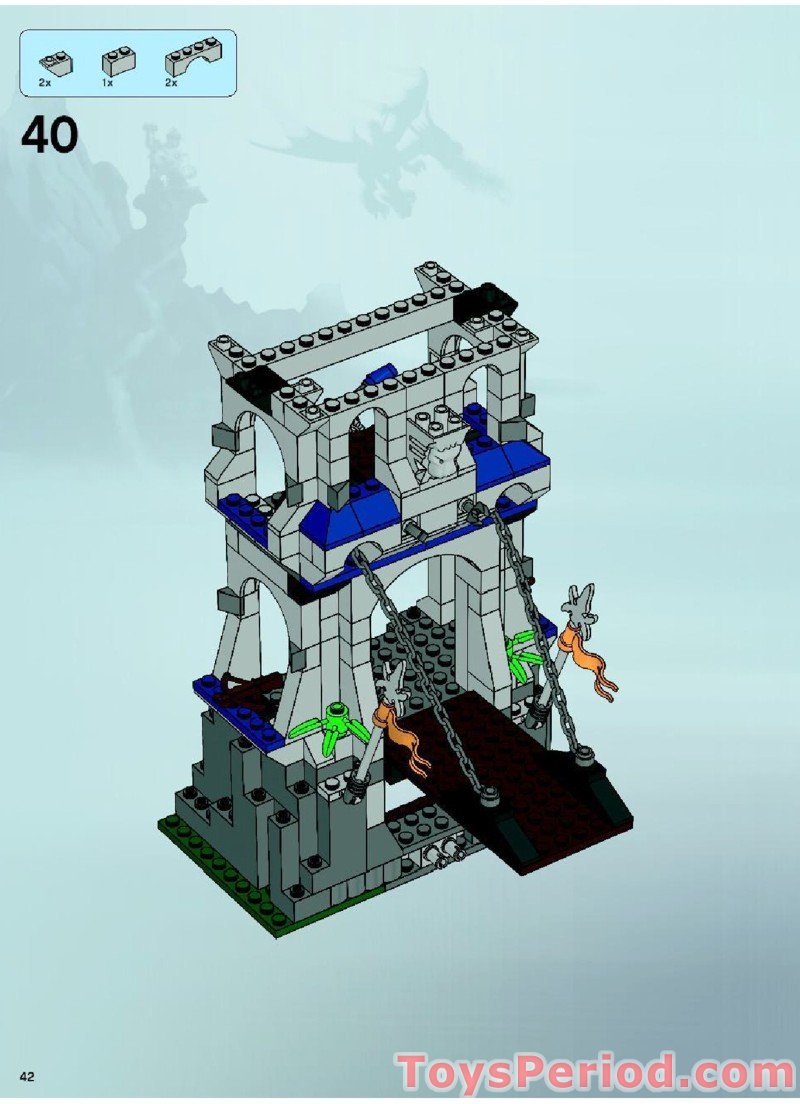 LEGO 7079 Drawbridge Defense Instructions and Parts List