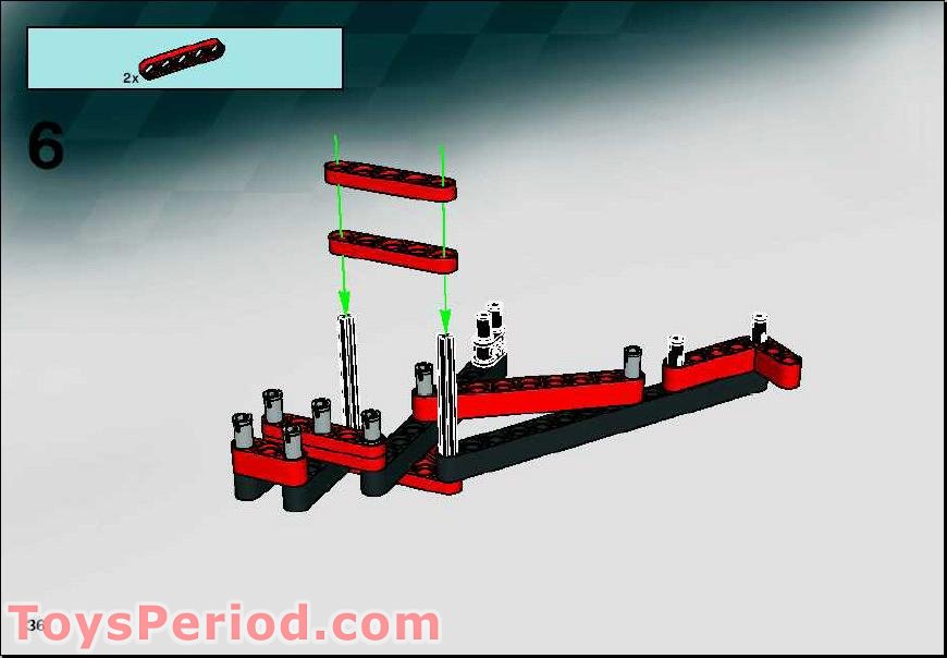 LEGO 8645 Muscle Slammer Bike Instructions and Parts List