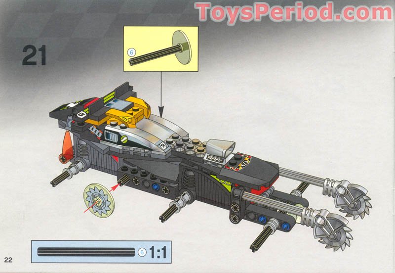 LEGO 8648 Buzz Saw Instructions and Parts List