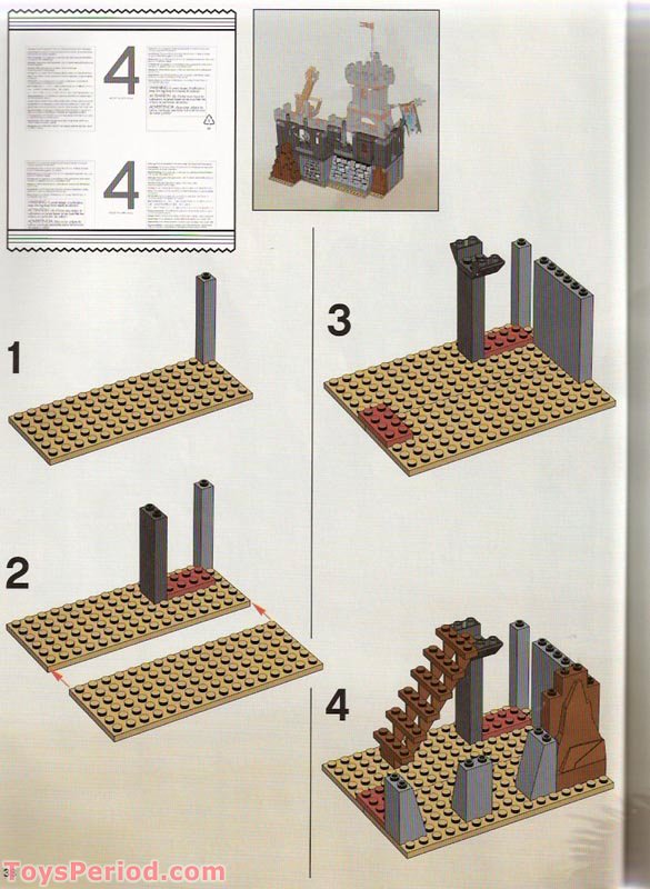 LEGO 8877 Vladek's Dark Fortress Instructions and Parts List