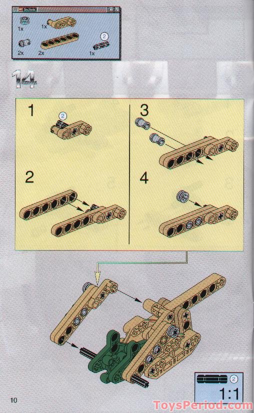 LEGO 8000 Pit Droid Instructions and Parts List