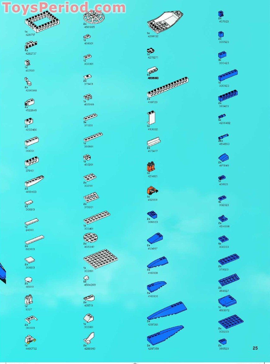 LEGO 8118 Hybrid Rescue Tank Instructions and Parts List