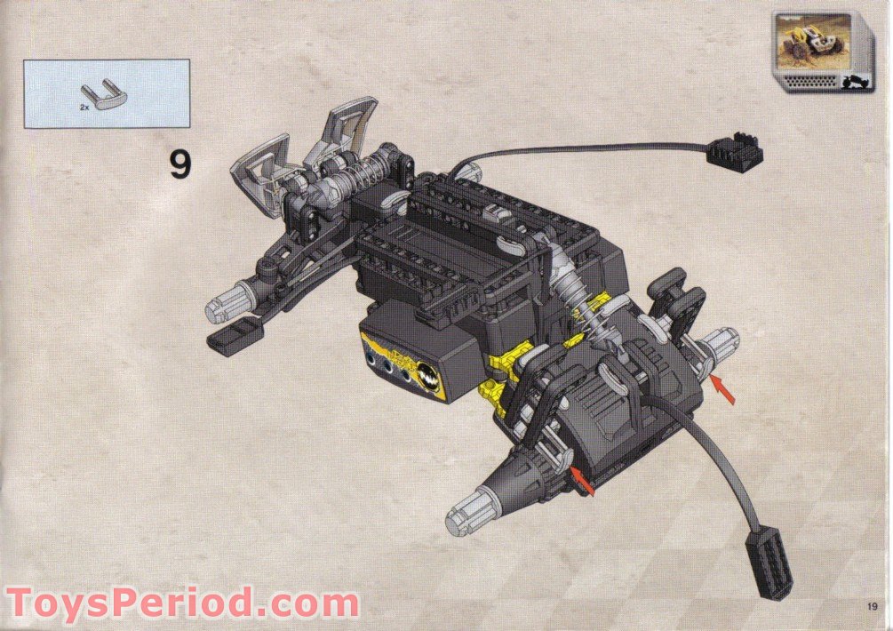 LEGO 8369-1 Dirt Crusher Rc Instructions and Parts List