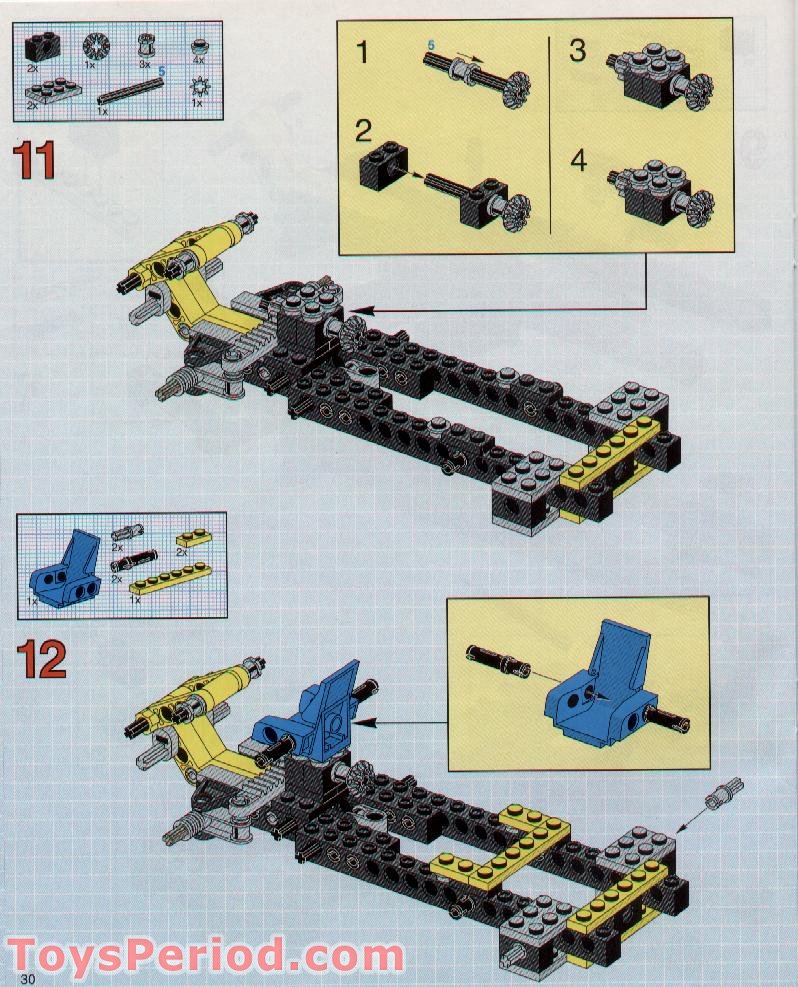 LEGO 8463 Forklift Truck Instructions and Parts List