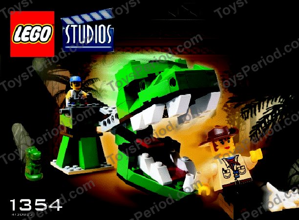 LEGO 1354 Dino Head Attack Instructions and Parts List