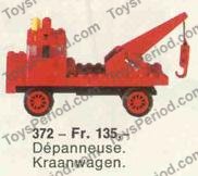 LEGO 372-2 Tow Truck Instructions and Parts List