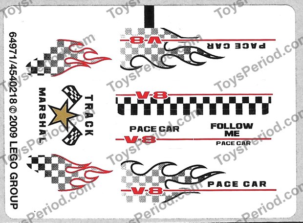 LEGO Sets with Part 8121stk01 Sticker Sheet for Set 8121 - (64971/4540218)