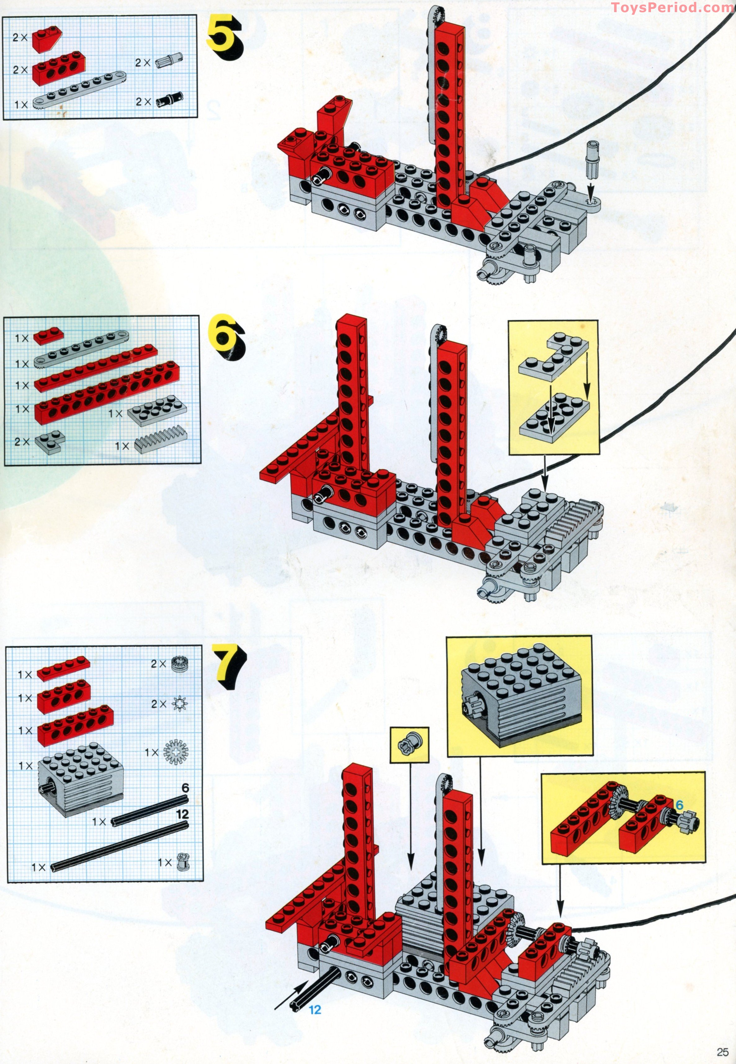 LEGO 8064 Motorized Universal Building Set, 9v Instructions and Parts List