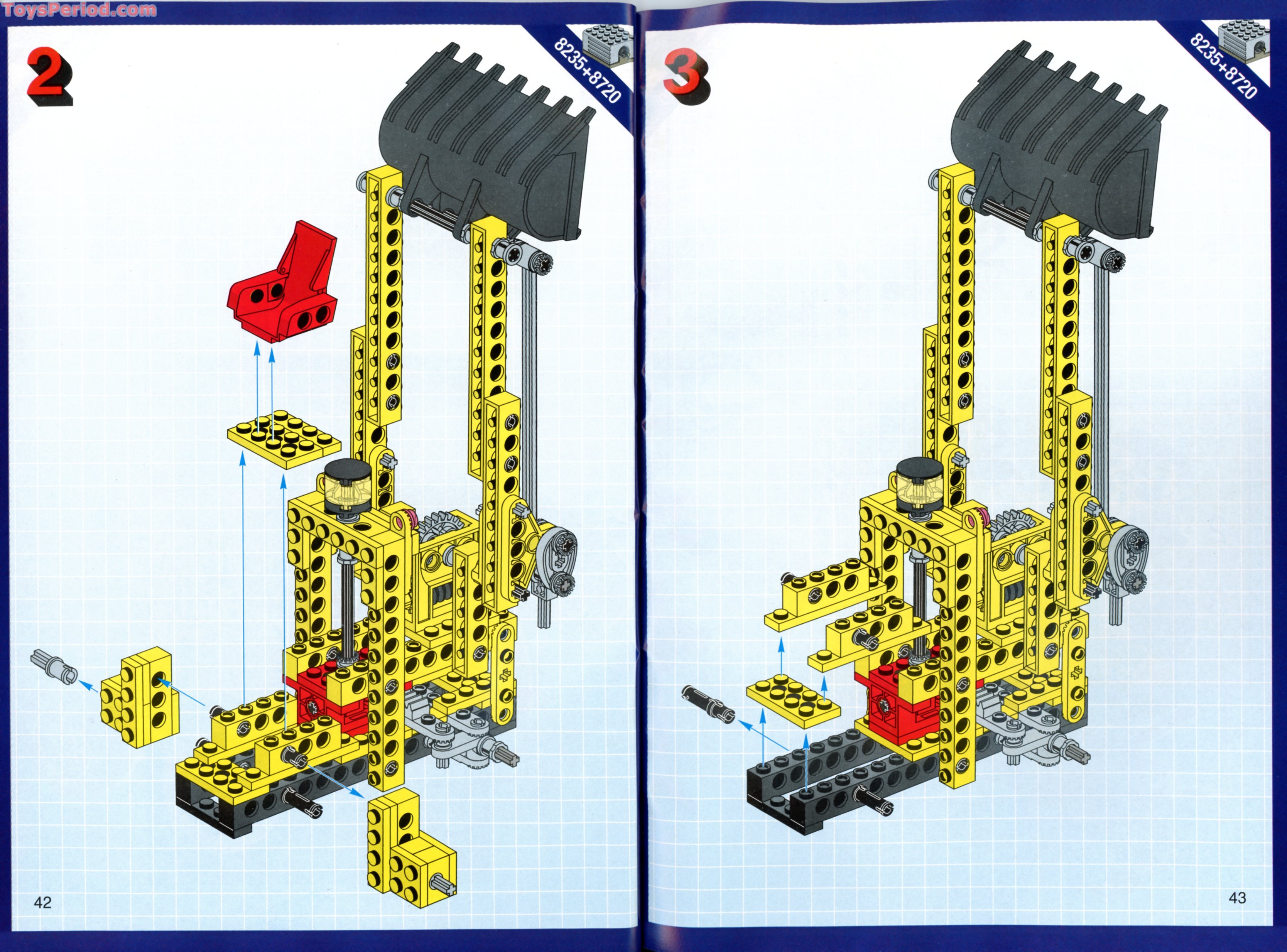 LEGO 8235 Front End Loader Instructions and Parts List