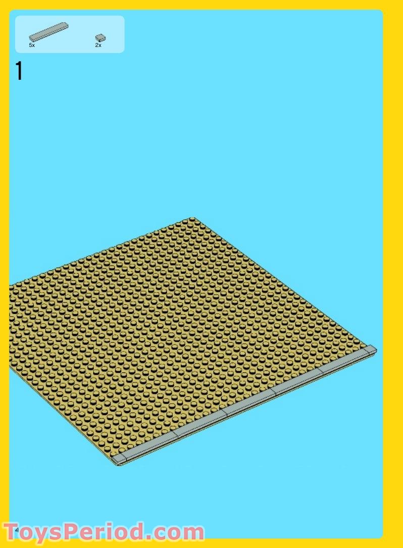 LEGO 10224 Town Hall Instructions and Parts List