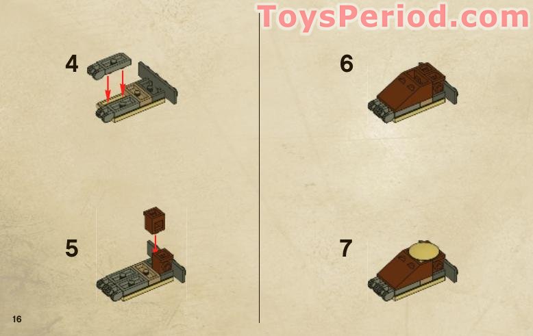 LEGO 4182 The Cannibal Escape Instructions and Parts List