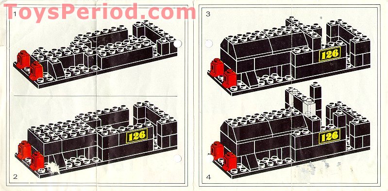 LEGO 126 Push-Along Steam Locomotive Instructions and Parts List
