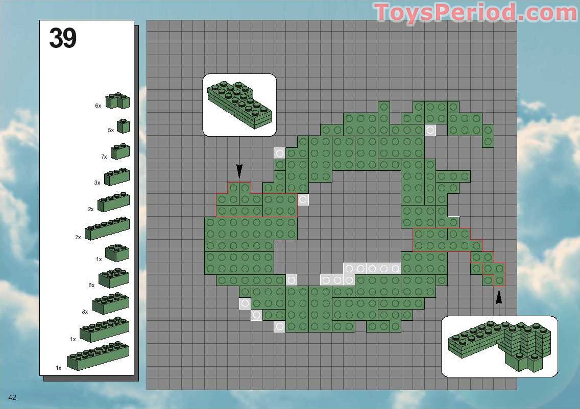 LEGO 3450 Statue of Liberty Sculpture Instructions and Parts List