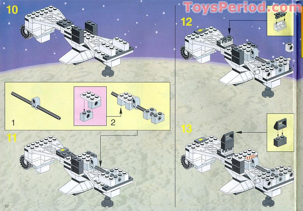 LEGO 6982 Explorien Starship Instructions and Parts List