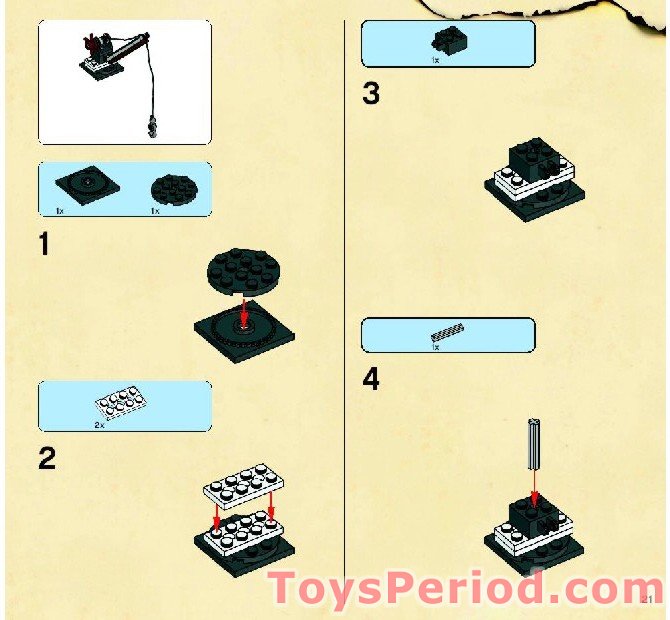 LEGO 6242 Soldiers' Fort Instructions and Parts List
